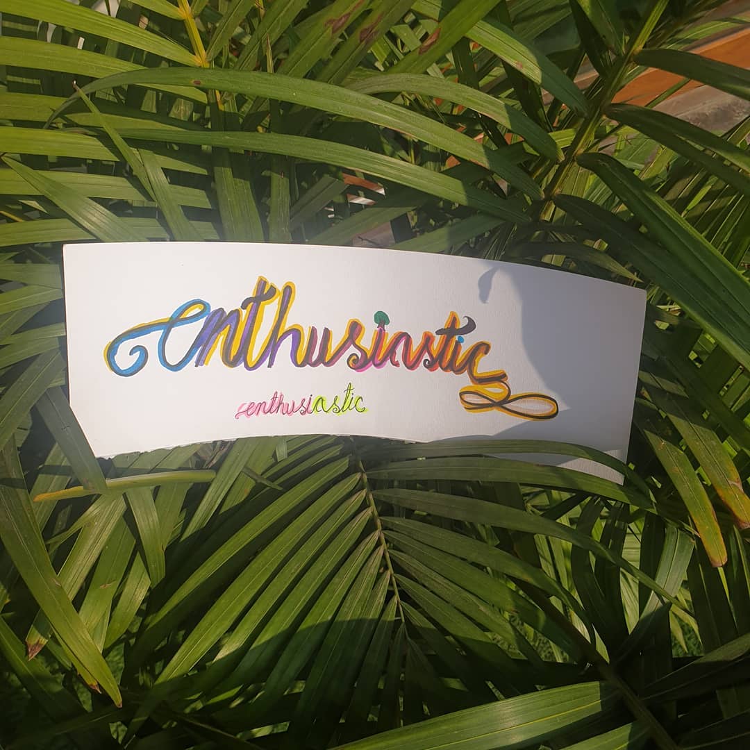 motivationalquotescalligraphyenthusiasticcreativity - Oil Spire